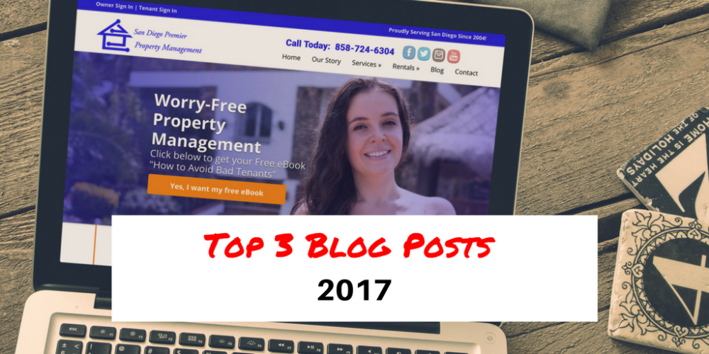 Top 3 Blog Posts of 2017 – San Diego Premier Property Management